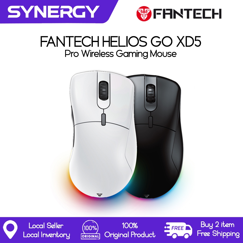 Fantech Helios Go XD5 Wireless Gaming Mouse with 1000Hz Polling Rate ...