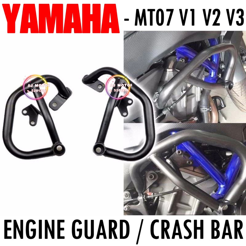 YAMAHA MT07 V1 V2 V3 2014 - 2023 ENGINE GUARD CRASH BAR SIDE BODYGUARD ...