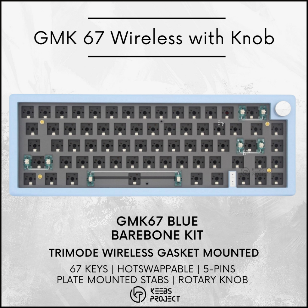 [Ready Stock] GMK67 Wireless Trimode Gasket Mounted Mechanical Keyboard ...