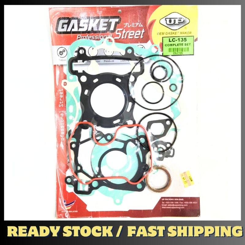 YAMAHA LC135 LC 135 135LC UP OVERHAUL GASKET COMPLETE SET GASKET ...