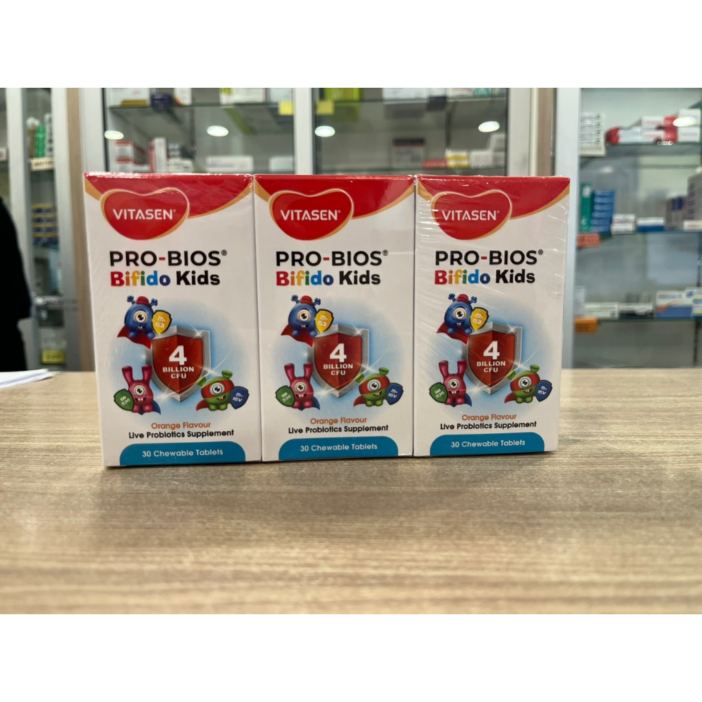 Vitasen Pro-Bios Bifido Kids Probiotics Chewable Tablets 30's/ 30's x 2 ...