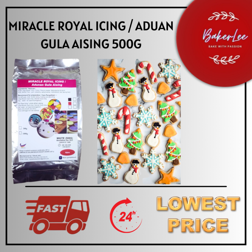 MYICE MIRACLE ROYAL ICING / ADUNAN GULA AISING / GINGERBREAD MAN 500G ...