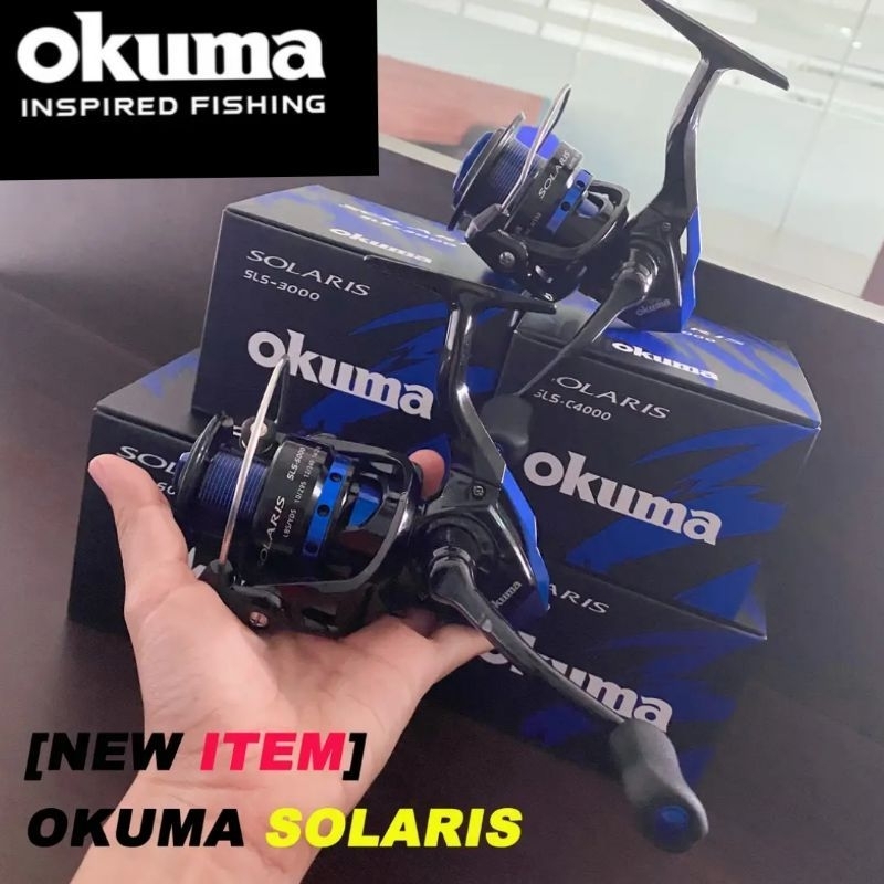 (MAA) (8-14KG MAX DRAG) Mesin Pancing spinning Okuma Solaris 6BB ...
