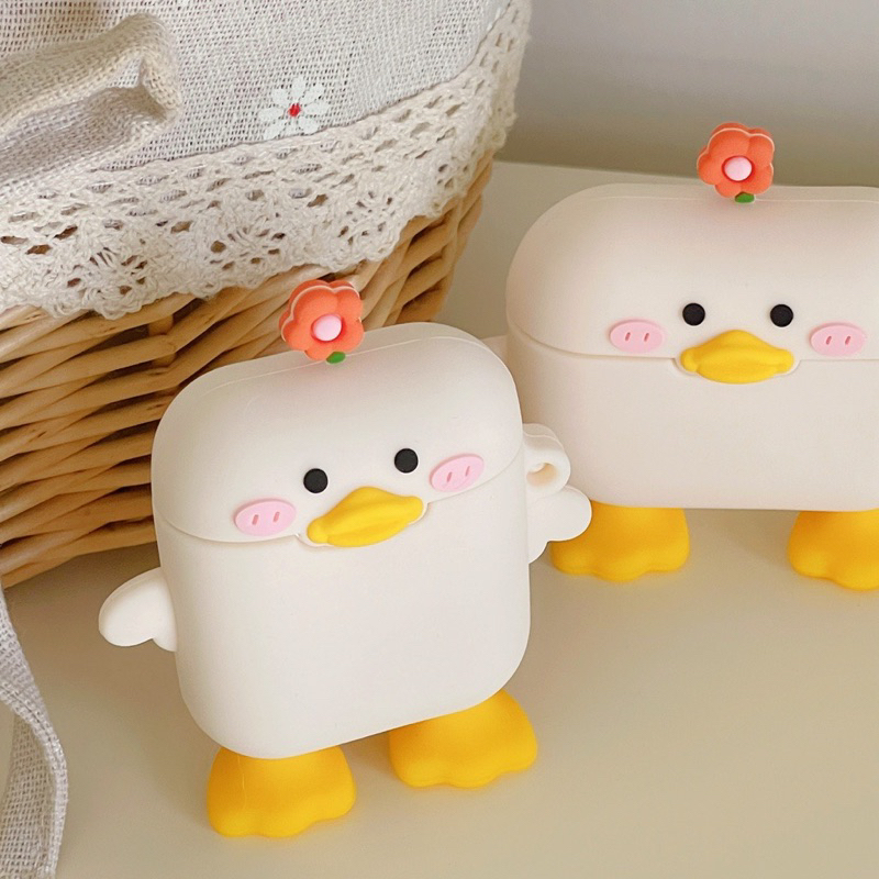 🌻Ready Stock🌻 A05 Flower Duck Soft Airpods Case for Bluetooth Earphones ...