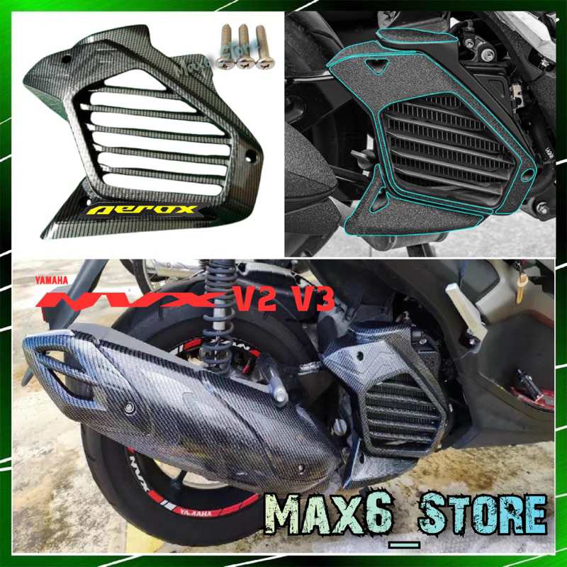 Yamaha NVX155 V2 V3 / NMAX V2 Coolant Cover Carbon NVX V2 NMAX155 V2 ...