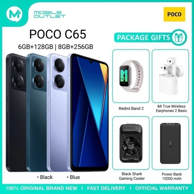 POCO C65 (6GB+128GB & 8GB+256GB) 50MP AI Triple Camera / 18W Fast Charging | Shopee Malaysia