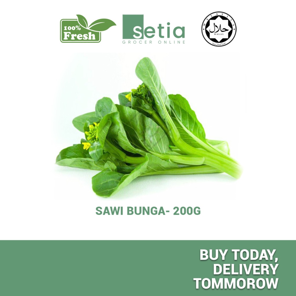 Choy Sum Fa Sawi Bunga (200g) | Shopee Malaysia