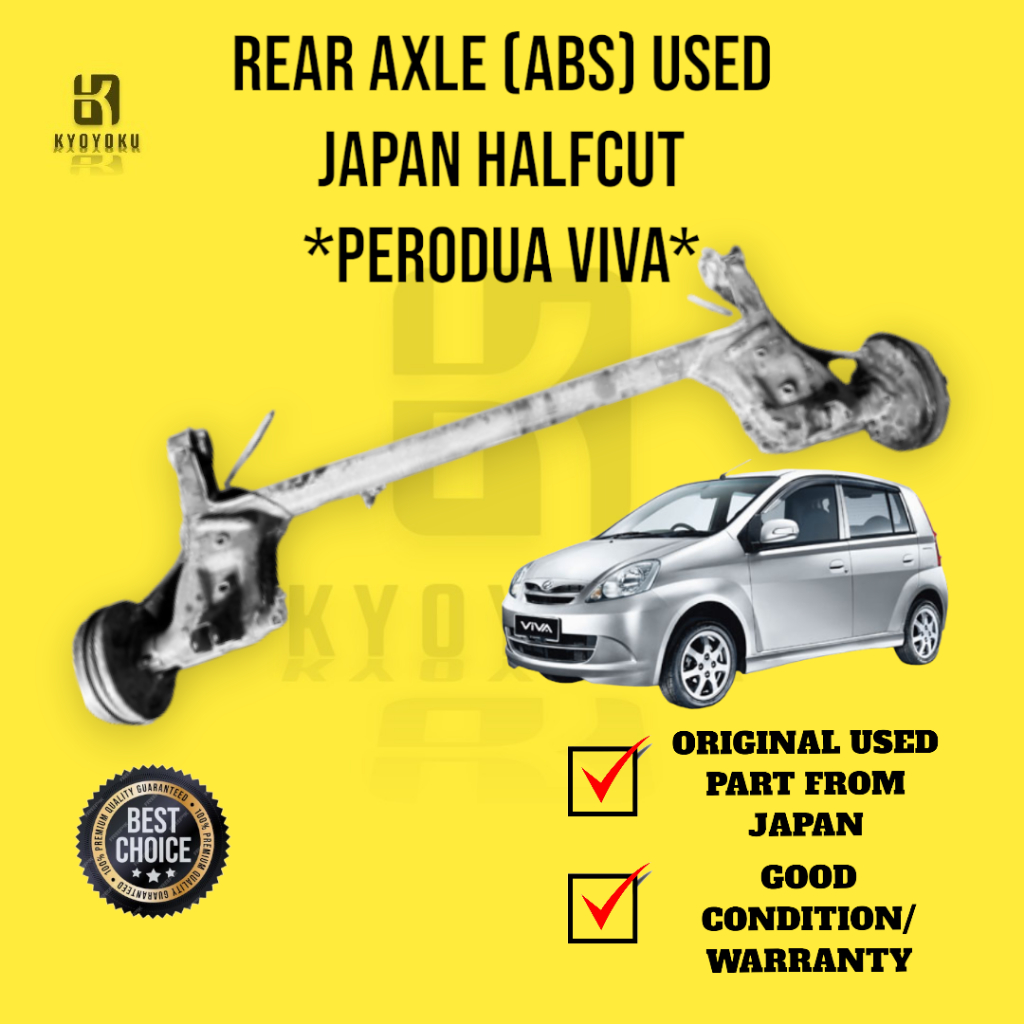 KYOYOKU -Rear Axle Perodua Viva Rear Axle (ABS) Used Japan Halfcut ...