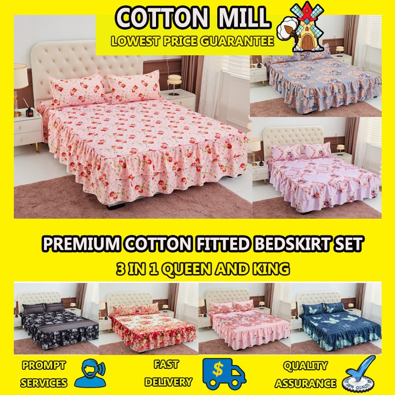 #46 Premium Cotton 3IN1 Cadar Ropol Set Super Single/Queen /King ...