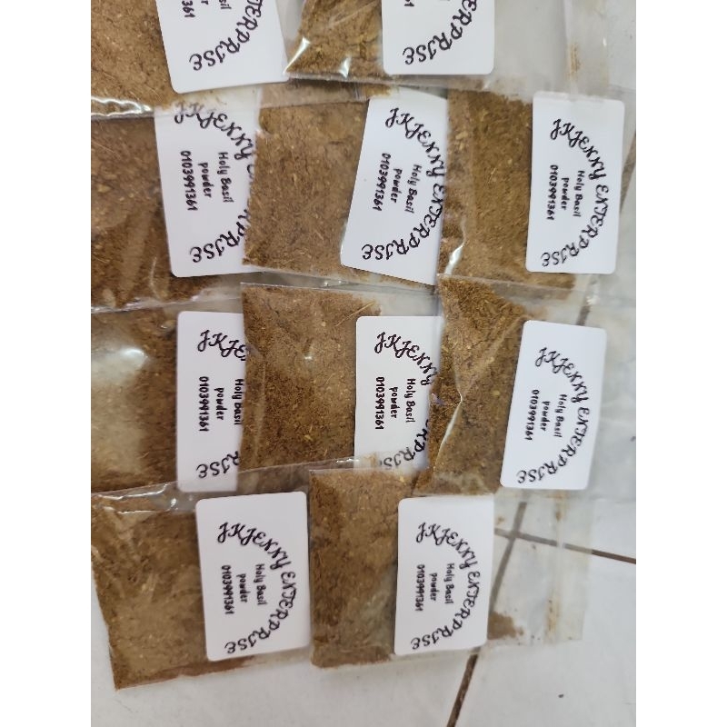 HOLY BASIL POWDER (THULASI MANDI BUNGA POWDER) | Shopee Malaysia