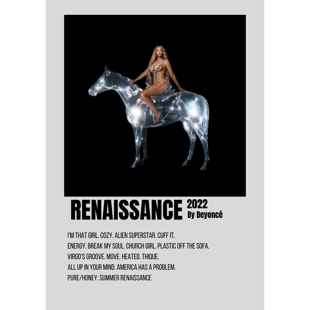 Album Cover Poster Renaissance by Beyonce | Shopee Malaysia
