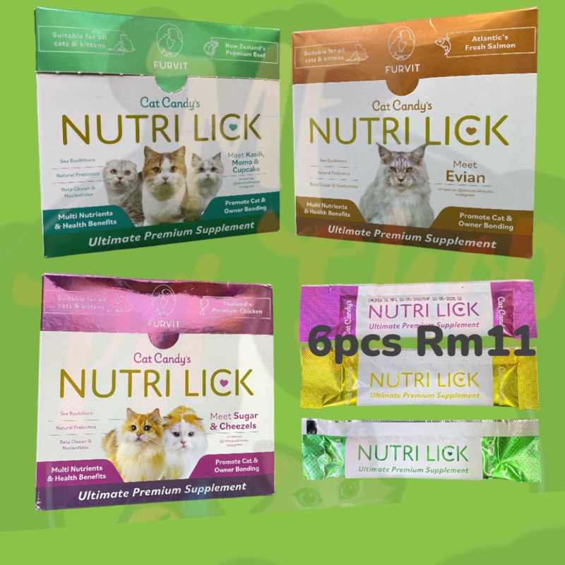Furvit Cat Candy's Nutri Lick Cat Premium Nutritional Supplement Cat ...