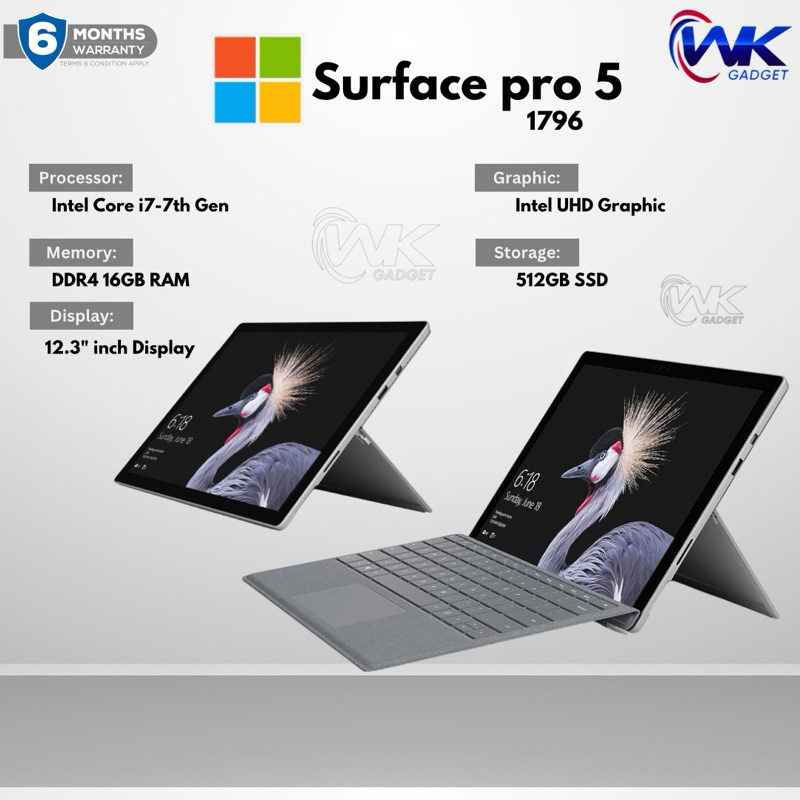 OFFER!!! MICROSOFT SURFACE PRO(5/4/3)BOOK (6 Months WARRANTY T&C) Core ...