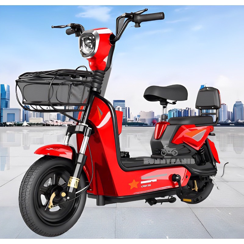 Ebike Skuter 100% Siap Pasang Elektrik Basikal Dewasa escooter electric ...