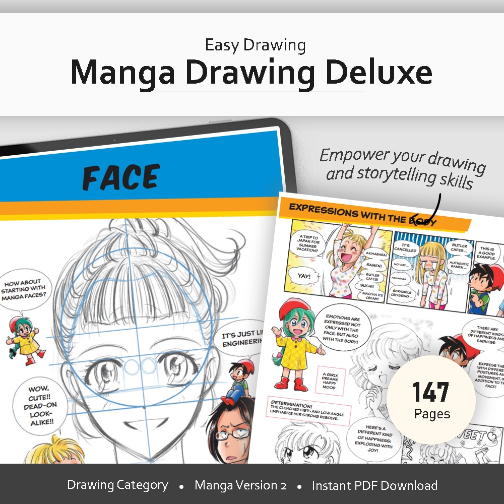 [ PDF ] Drawing - Manga Drawing Deluxe | Shopee Malaysia