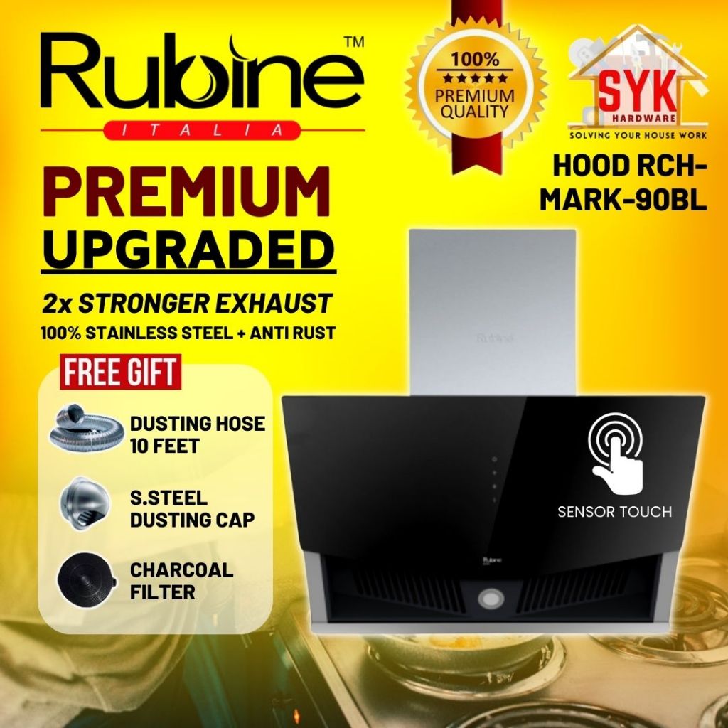 SYK Free Shipping Rubine Hood Mark 90BL Rubin Hood Kitchen Hood and Hob ...