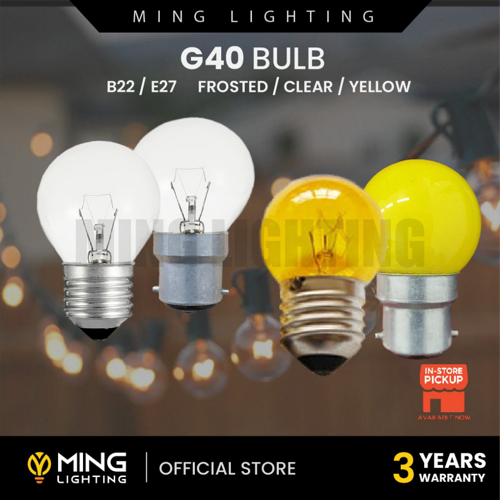 Chiyoda 5W E27 B22 Ping Pong G40 Bulb Round Filament Bulbs Decoration ...