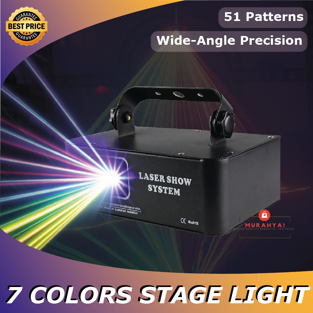Disco Stage Light RGB Laser Light Lampu Disco DMX512 Lazer Light 7 ...