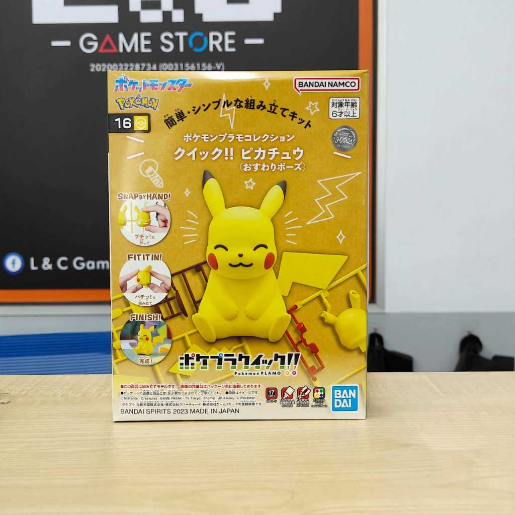 [Ready Stock] Bandai Pokemon Plamo Collection Quick!! 16 Pikachu ...