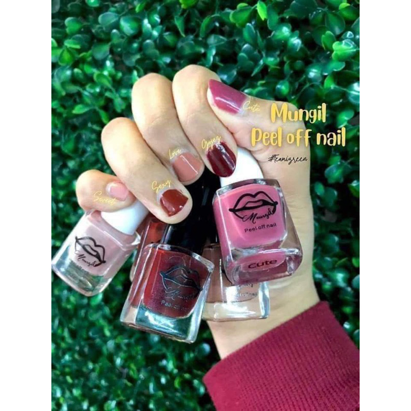 MUNGIL PEEL OFF NAIL (INAI BOLEH KUPAS BUANG) | Shopee Malaysia