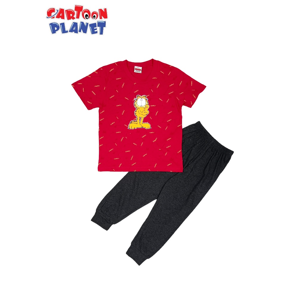 Cartoon Planet Garfield Children Short Sleeve Pyjamas PJG318 | Shopee ...