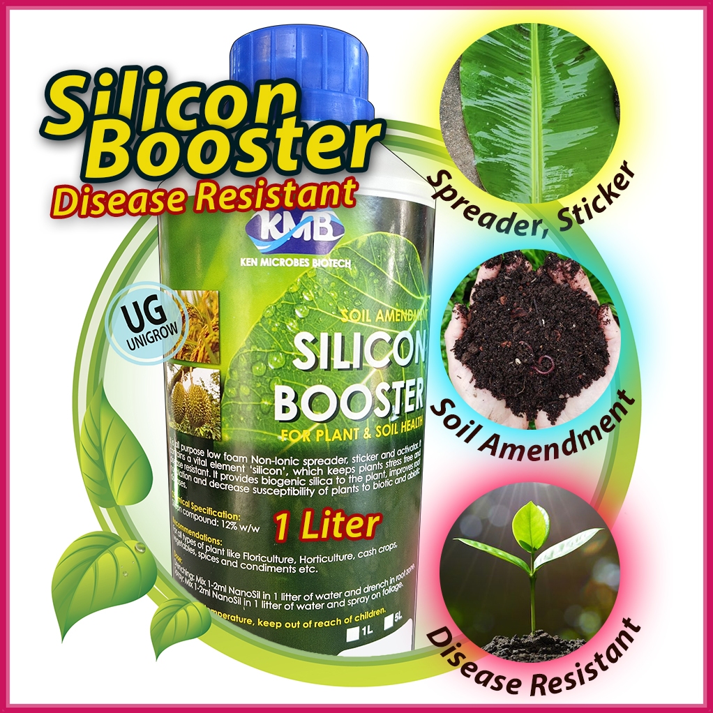(1 Liter) Silicon Booster Gum Penyebar Pelekat Surfactant Spreader ...