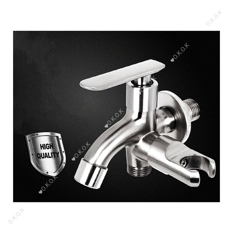 Elise E2W 306 SS 2 Way Wall Bib Tap (SUS304) | Shopee Malaysia