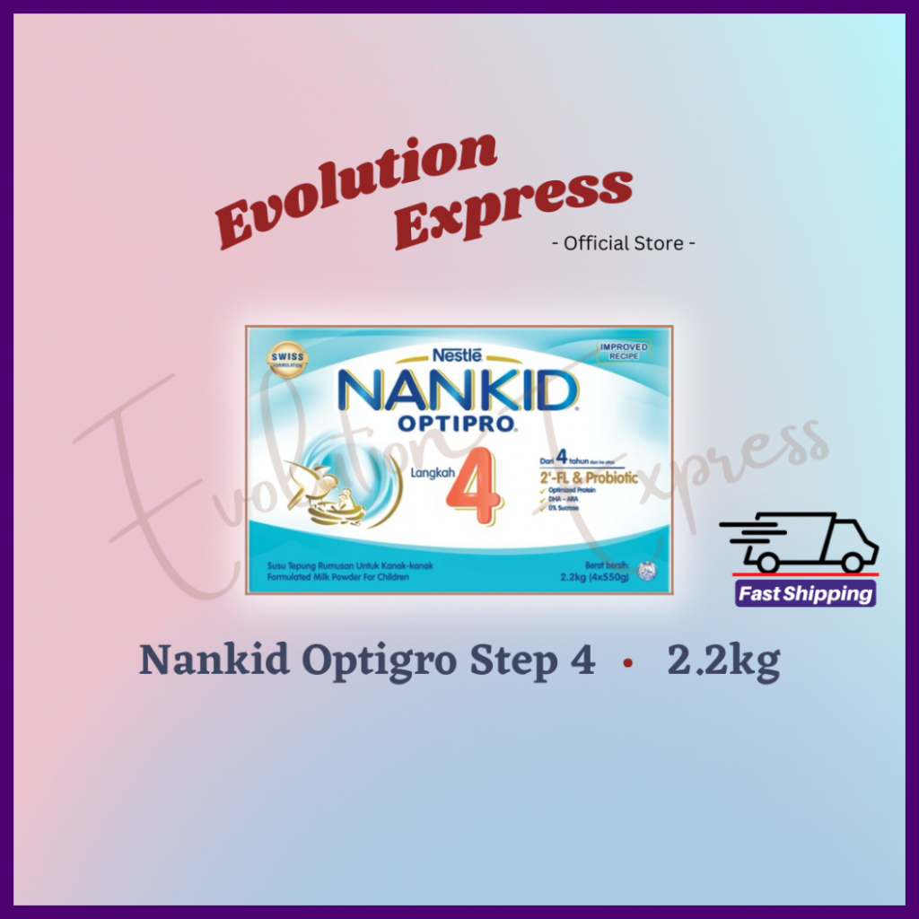 Nestle Nankid Optipro Step 4 With 2’- FL & Probiotic (2.2kg / 1.2kg ...