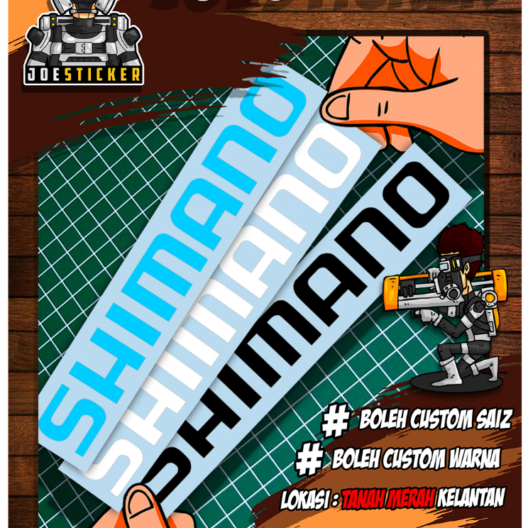 STICKER SHIMANO. ADA PELBAGAI SAIZ DAN 3 PILIHAN WARNA | Shopee Malaysia