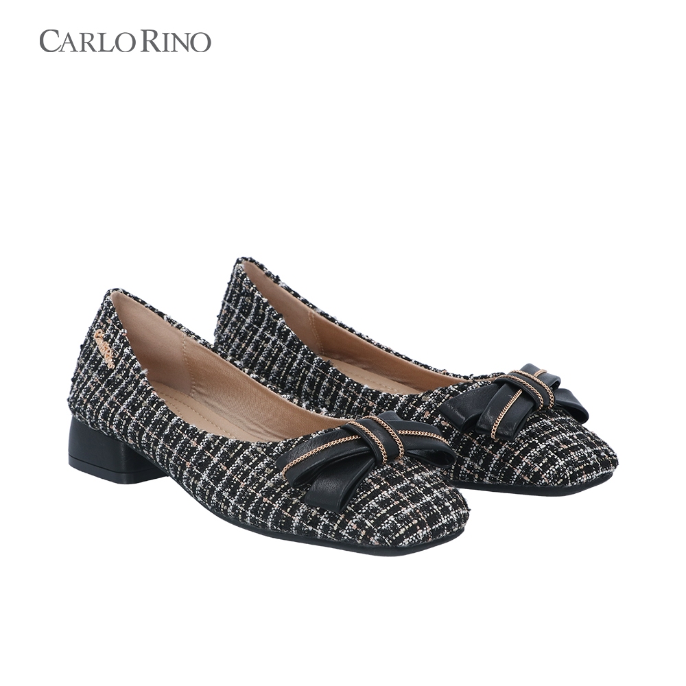 Carlo Rino Faye Iridescent Tweed Pumps - Black | Shopee Malaysia