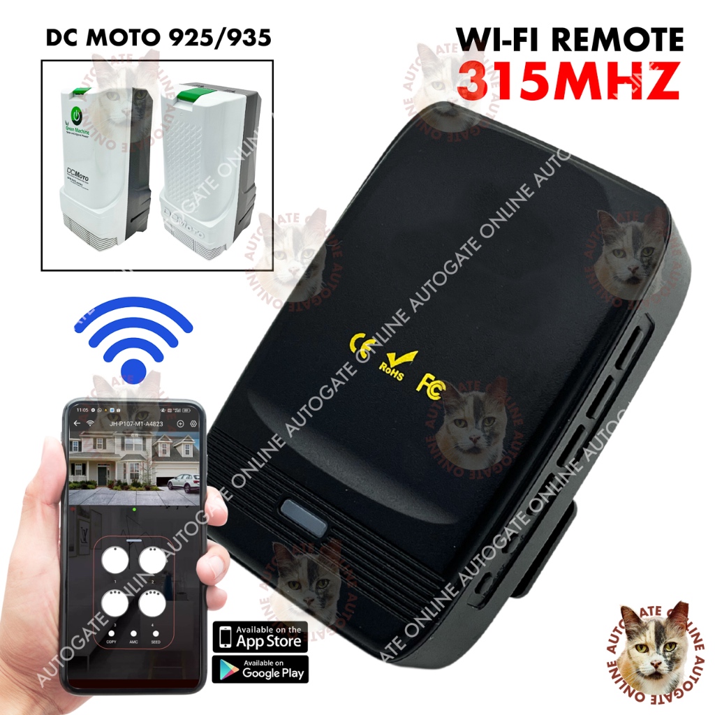 WIFI REMOTE DC MOTO 315 MHZ - Autogate Online | Shopee Malaysia