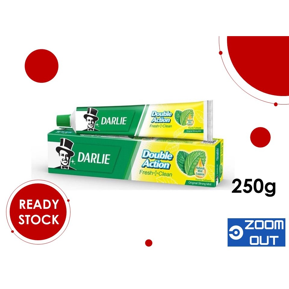 Darlie Double Action Fresh + Clean Toothpaste (250g) | Shopee Malaysia