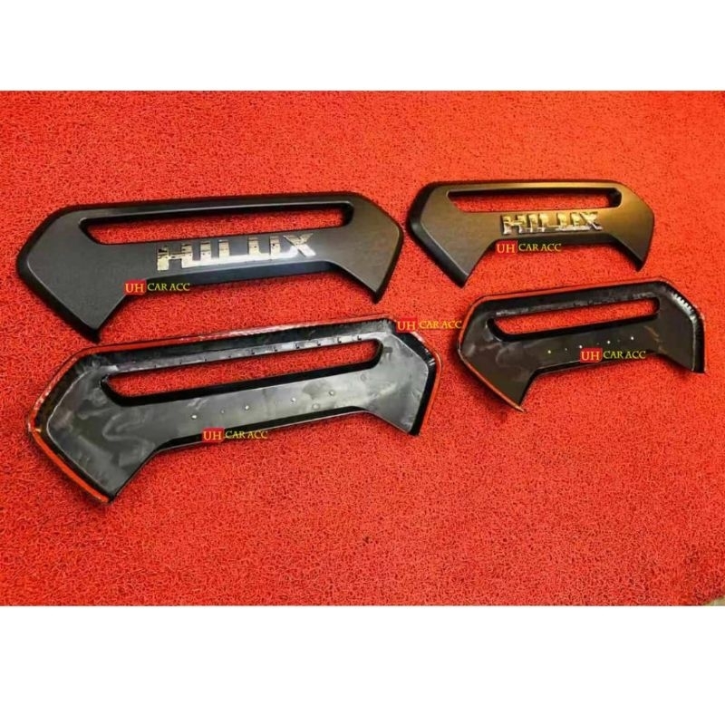 Toyota Hilux Revo Rocco Rogue 2015-2021 Tailgate Handle Cover Trim Matt ...