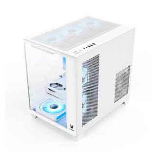 Flexi Tech INVASION D7000 Black & White PC Desktop Casing Come With 6 ...