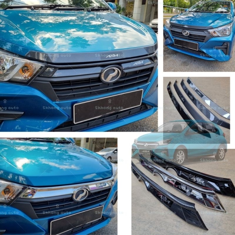 perodua axia new 2023-2025 car front grille trim garnish /car bonnet ...