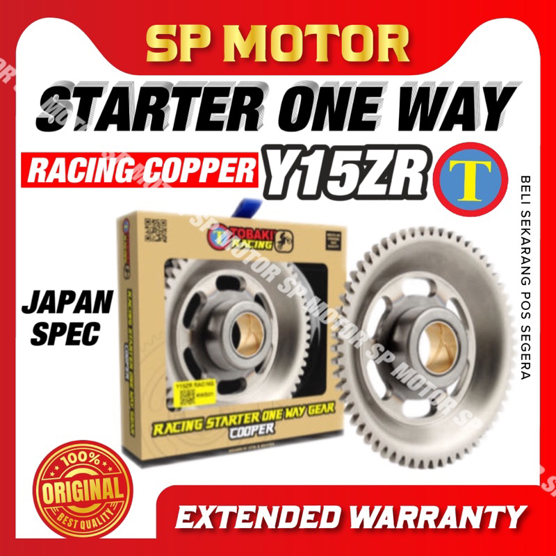 YAMAHA Y15ZR Y15 ZR RACING STARTER ONE WAY GEAR COPPER 100% ORIGINAL ...