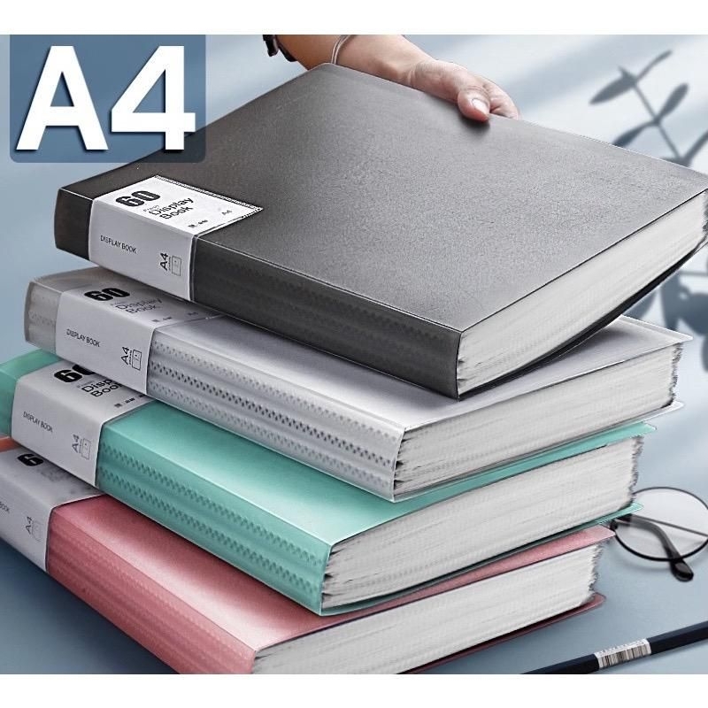 ReadyStock A4 Pastel Colour 30/60/100 Pockets File Folder Certificate ...