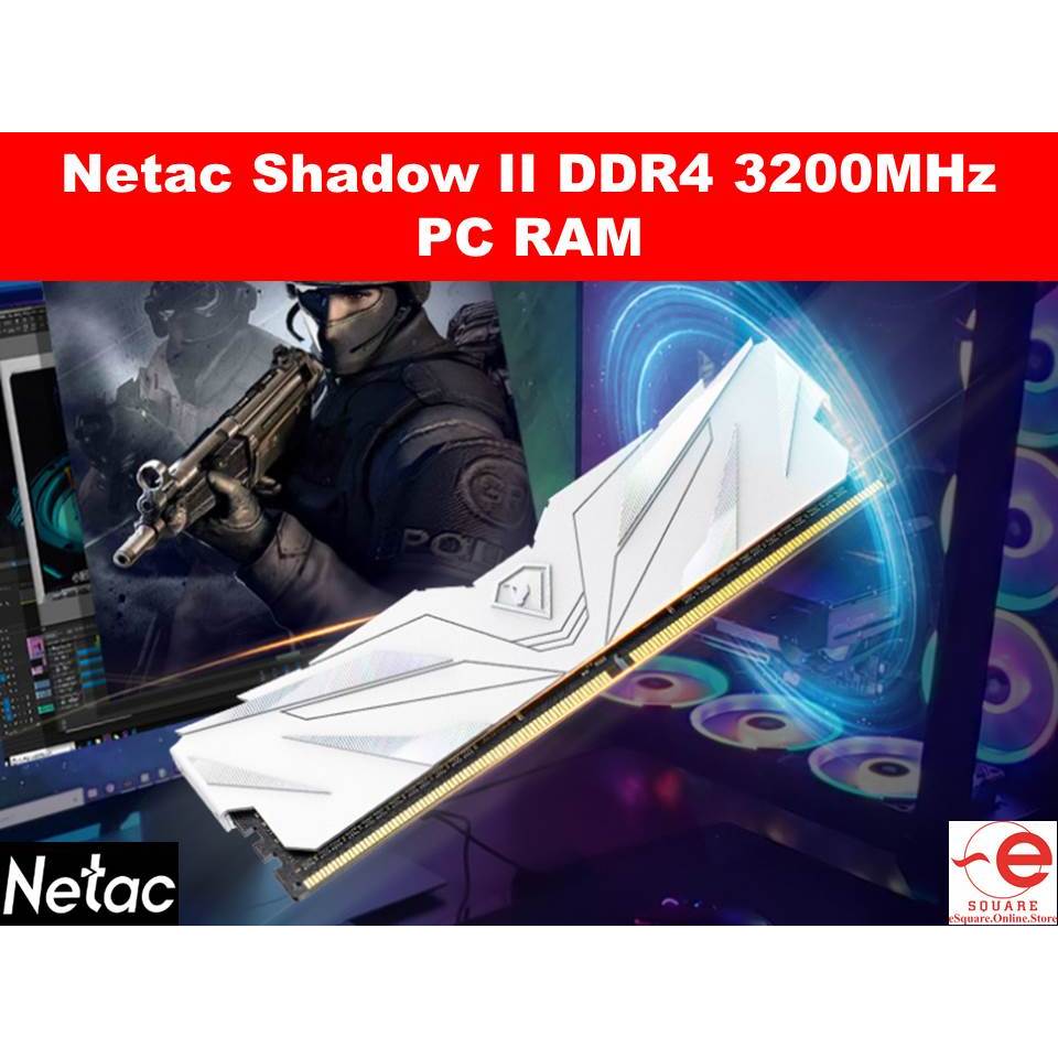 Netac Shadow II DDR4 3200MHz Gaming RAM | Shopee Malaysia