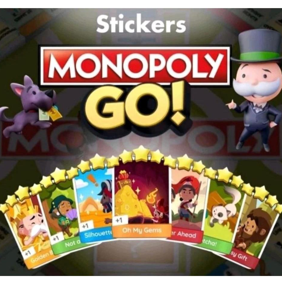 MONOPOLY GO STICKER (1-4⭐ Sticker) | Shopee Malaysia