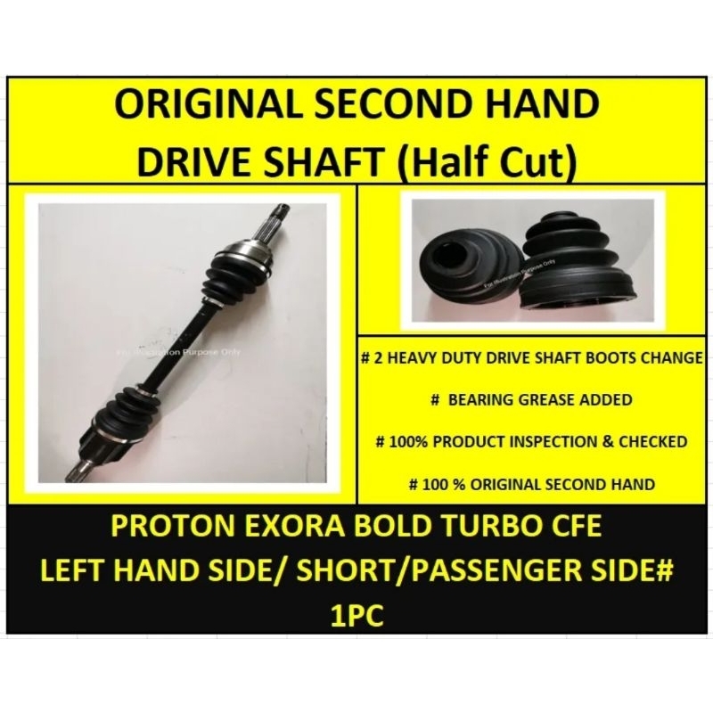 Original Secondhand- Proton Exora Bold CFE Drive Shaft -Short/Left Hand ...