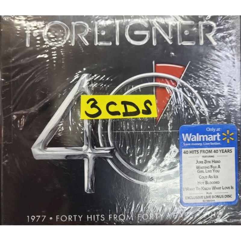 Foreigner - 40 Hits From 40 Years : 1977-2017 (3CDs) | Shopee Malaysia