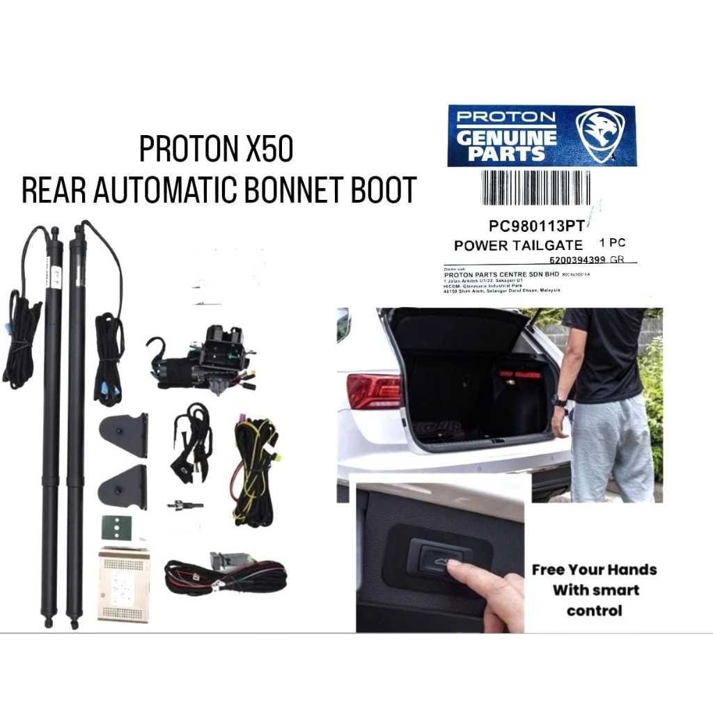Proton X50 Electric Auto Automatic Rear Tailgate Power Boot Original ...