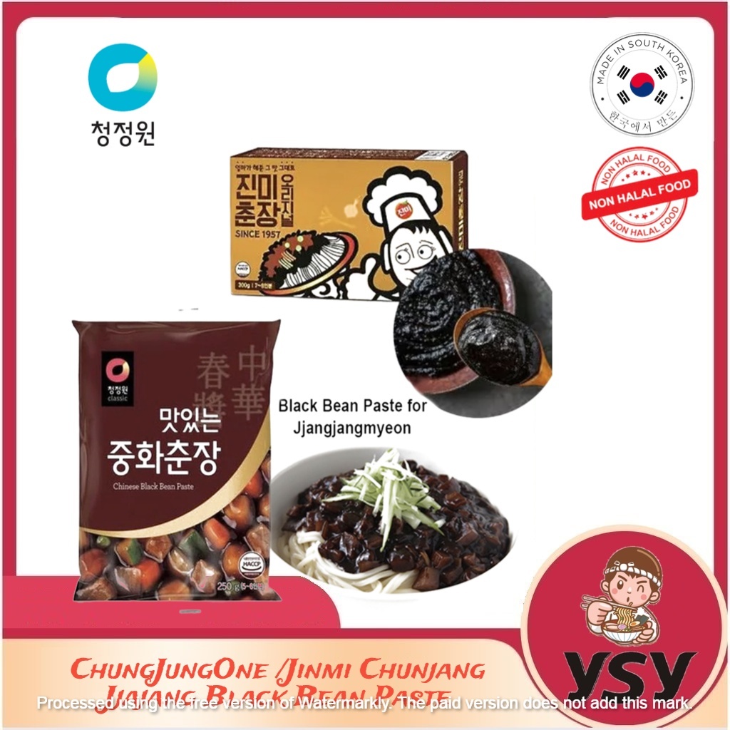 Korea ChungJungOne /Jinmi Chunjang Jjajang Black Bean Paste (Non halal ...