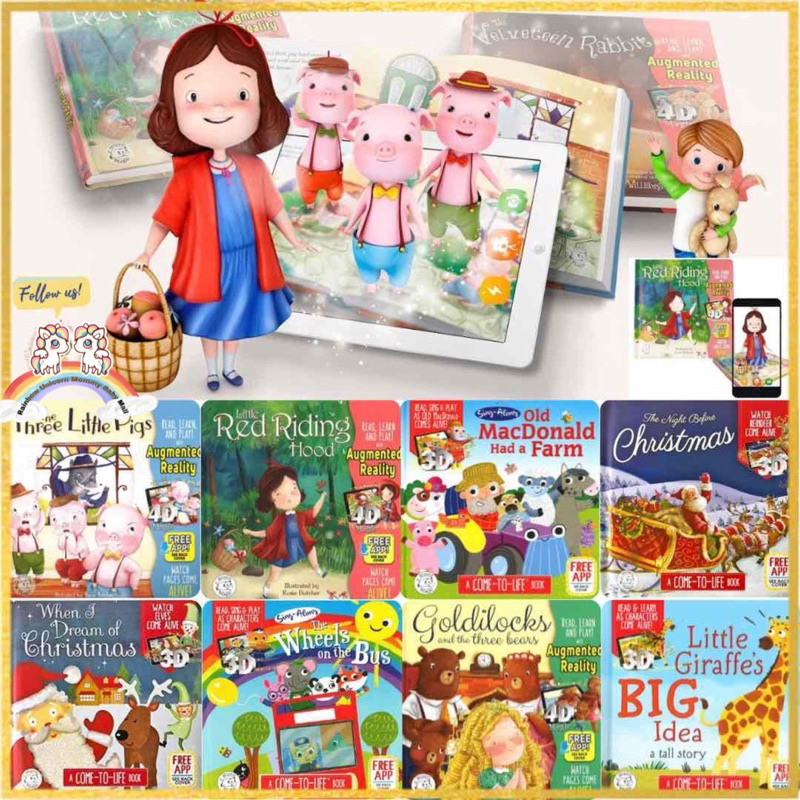 Little Hippo Read Learn Play Series Magic Book Come to Life Augmented Reality Interactive ...