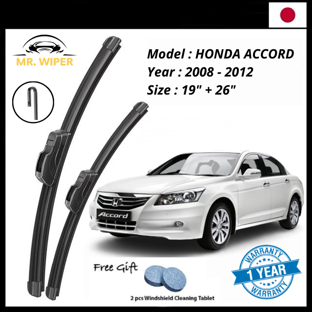2008 Honda Accord Wiper Blade Size