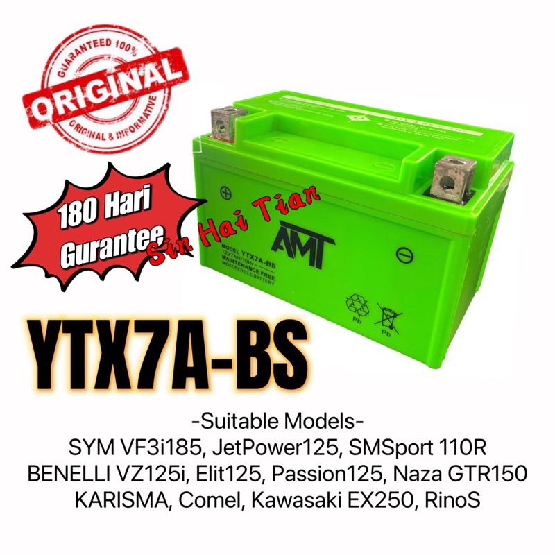 [GEL BATTERY] YTX7A-BS YTX7A AMT BATTERY KARISMA / SM SPORT 110R ...