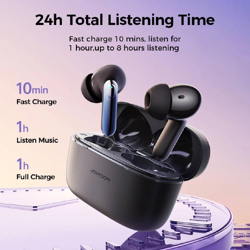 Joyroom Jbuds JR-BC1 ANC TWS Wireless Earbudd Bluetooth 5.3 Earphones Headset 4 Mics ANC Active ...