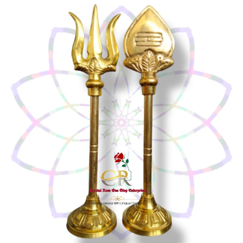 Brass Vel & Trishul For Pooja | Shopee Malaysia