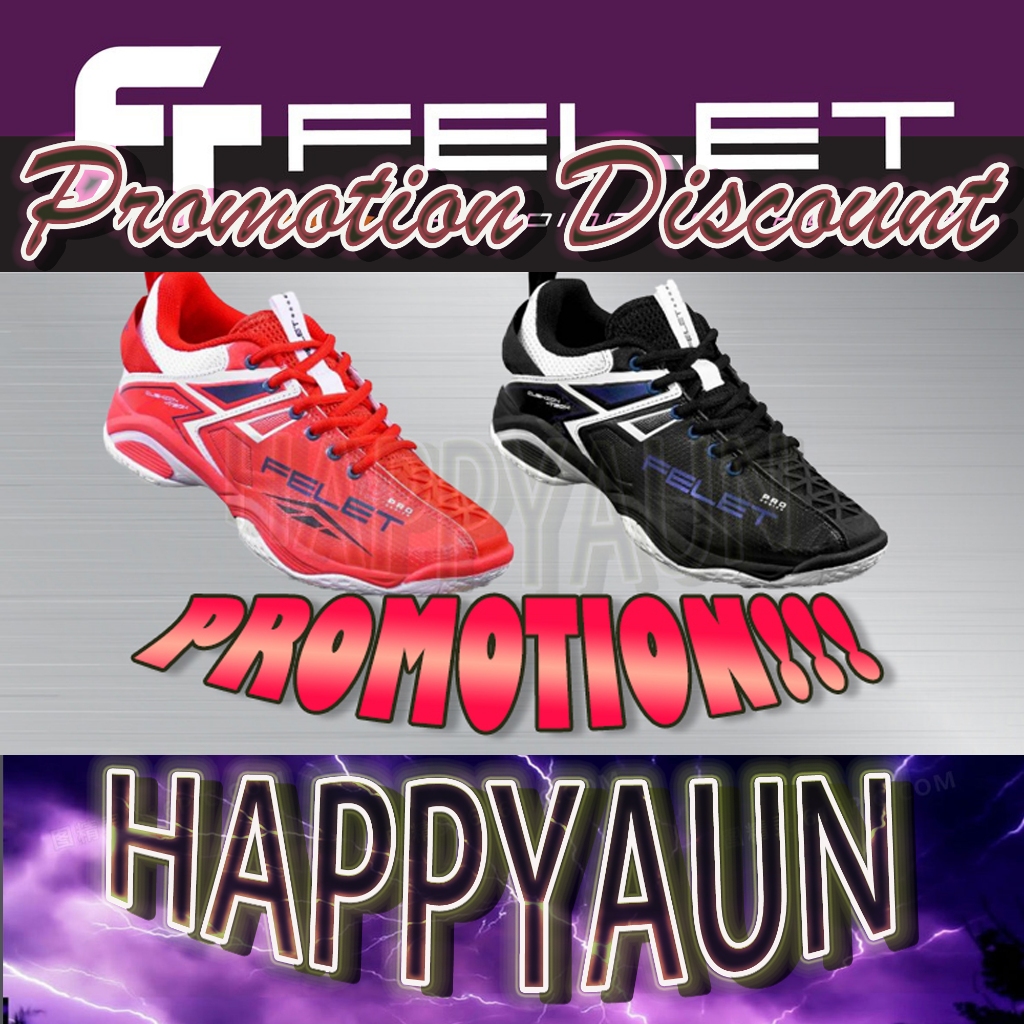 FELET WRAPPY Pro Badminton Shoes | Kasut Badminton Profesional | 羽毛球鞋 ...