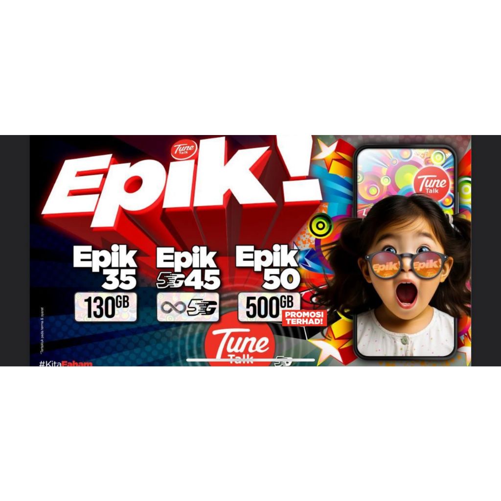 SIM EPIK DARI TUNE TALK 500GB DATA PER PLAN | Shopee Malaysia